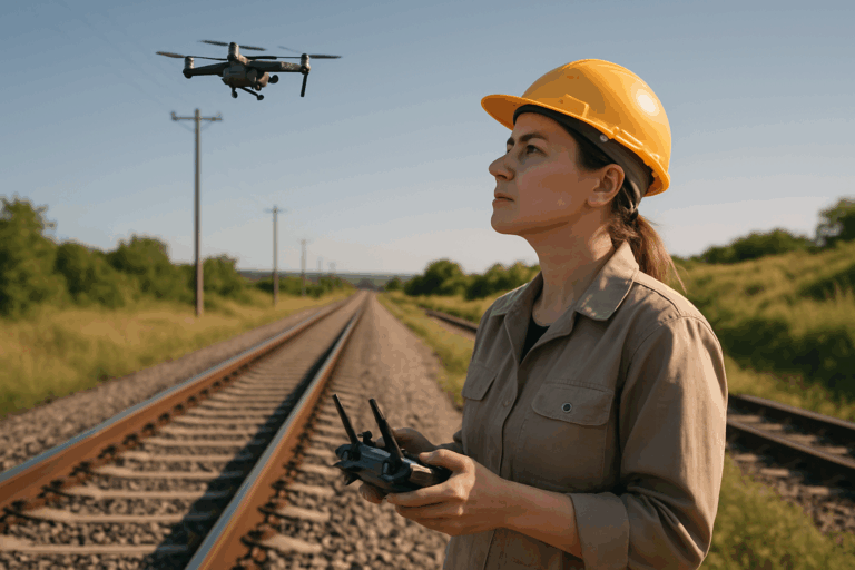 How To Perform A Drone Survey For Railroad Track Inspection | AAI-Drones