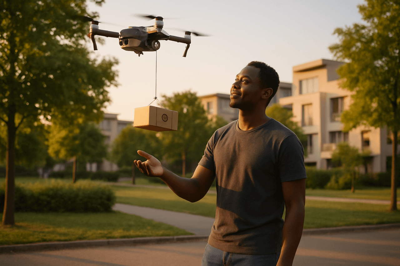 The Art Of The Aerial Drop: How Drones Master Package Handoff To ...
